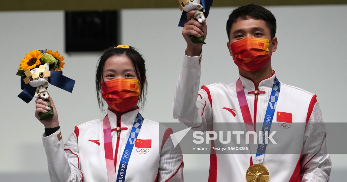 Japan Olympics 2020 Shooting Air Rifle Mixed Team | Sputnik Mediabank