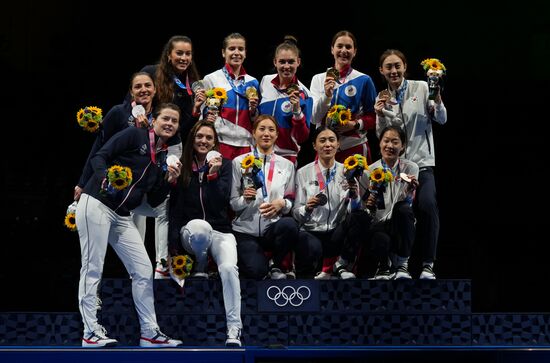 Japan Olympics 2020 Fencing Women Sabre Team | Sputnik Mediabank