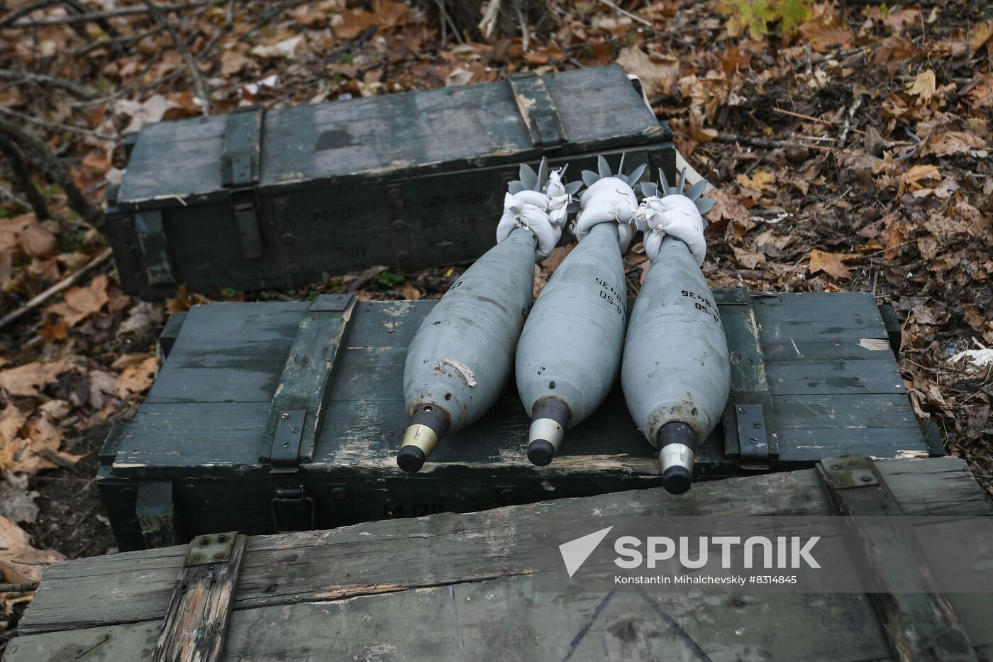 Russia Ukraine Military Operation Mortar Unit | Sputnik Mediabank