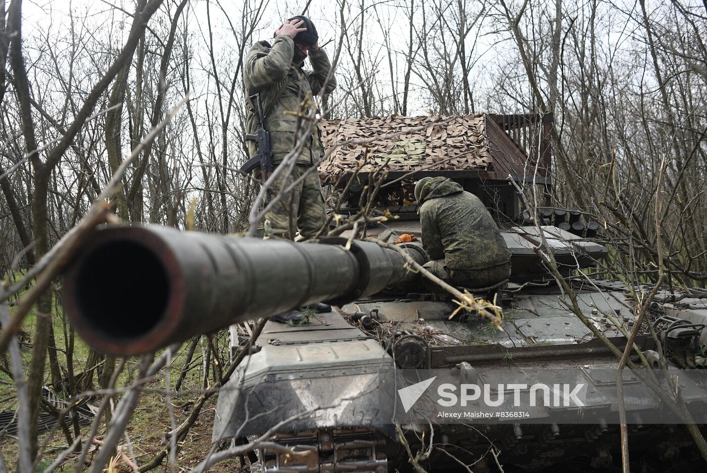 Russia Ukraine Military Operation Tank Unit | Sputnik Mediabank