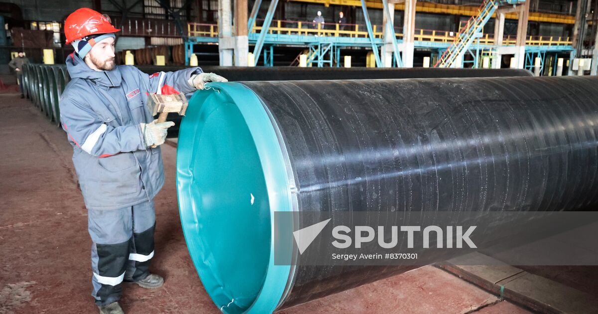 Russia Ukraine Military Operation Pipe Plant | Sputnik Mediabank