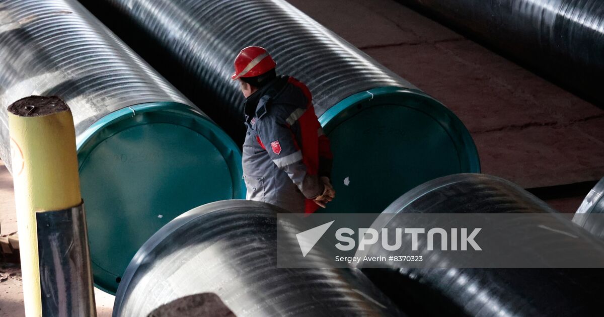 Russia Ukraine Military Operation Pipe Plant | Sputnik Mediabank