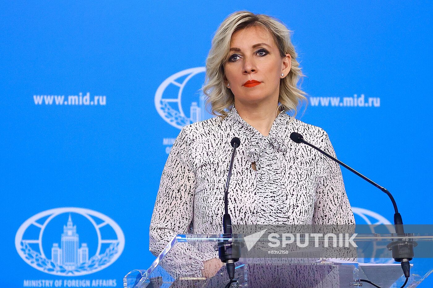 Russia Zakharova Briefing | Sputnik Mediabank
