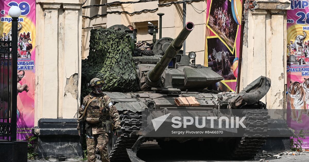 Russia Mutiny Attempt Security Measures Rostov-on-Don | Sputnik Mediabank