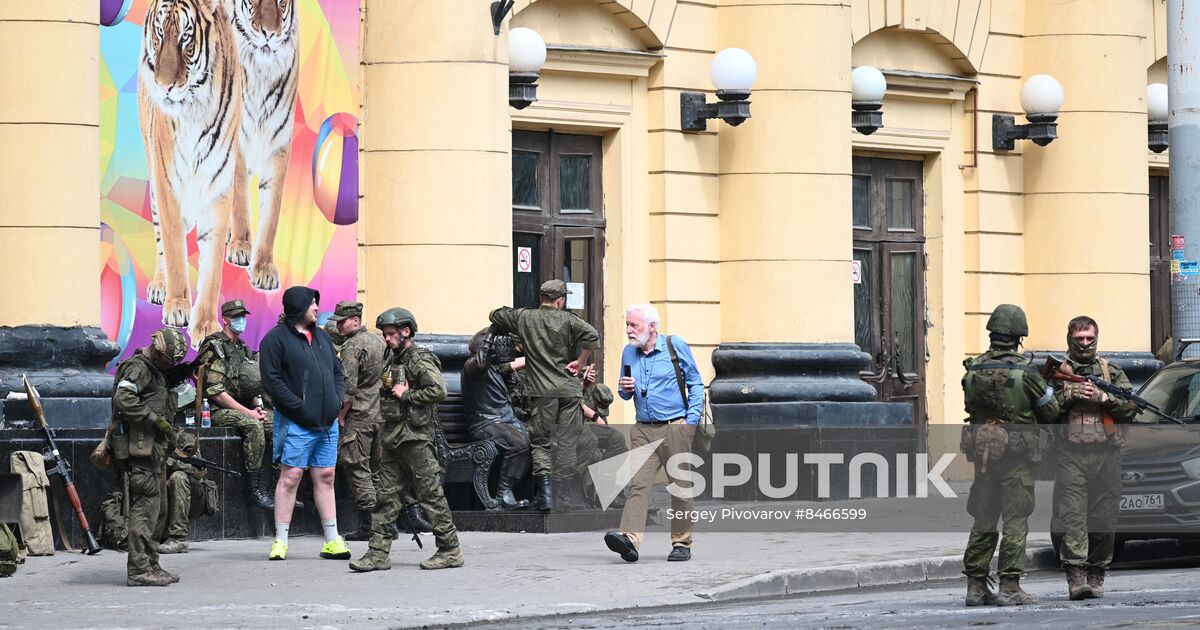 Russia Mutiny Attempt Security Measures Rostov-on-Don | Sputnik Mediabank
