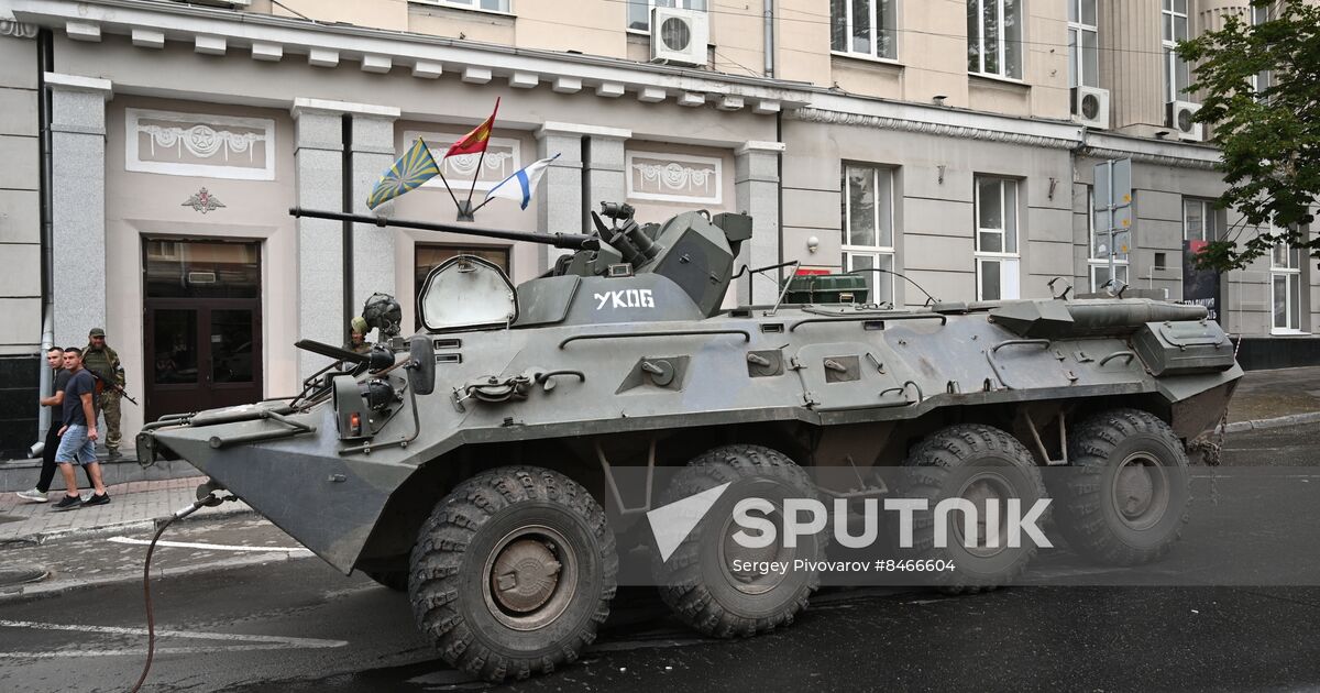 Russia Mutiny Attempt Security Measures Rostov-on-Don | Sputnik Mediabank