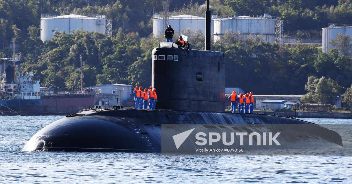 Russia Navy Submarine Welcoming | Sputnik Mediabank