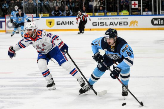 Russia Ice Hockey Kontinental League Sibir - SKA | Sputnik Mediabank